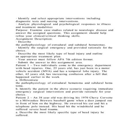 · Identify and select appropriate interventions including diagnost | PDF