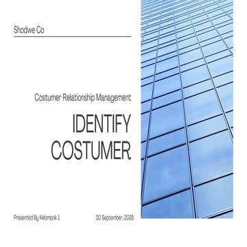 Identify Customer Presentation Customer Relationship Management | PPT