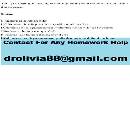 Identify each tissue type in the diagrams below by inserting the corr.pdf