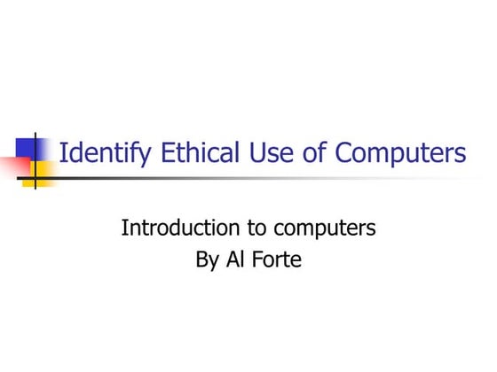 The 10 Commandments of Computer Ethics | PPT