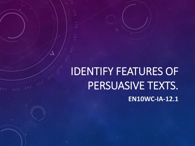 Persuasive Writing - DAFOREST techniques. | PPTX