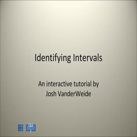 Identifying Intervals | PPT