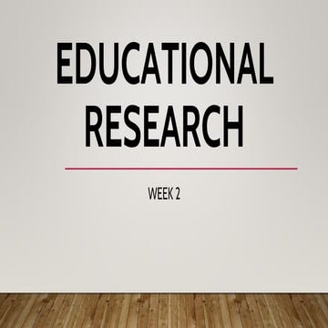 Identifying a research problem.week 2 | PPTX | Educational Assessment ...