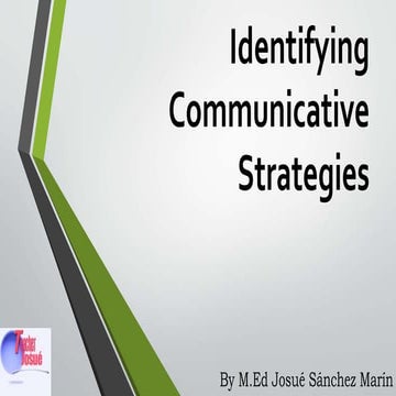 IDENTIFYING COMMUNICATIVE STRATEGIES | PPTX
