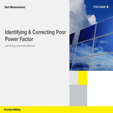 Identifying & correcting poor power factor | PDF