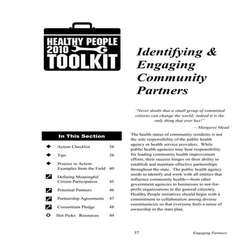 Identifying & engaging community partners | PDF