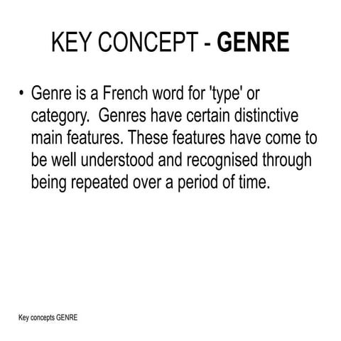 Identifying film genre | PPT