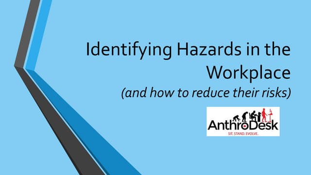 Hazards in The Workplace | PPTX