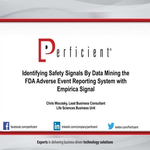 Identifying Safety Signals by Data Mining the FDA Adverse Event ...