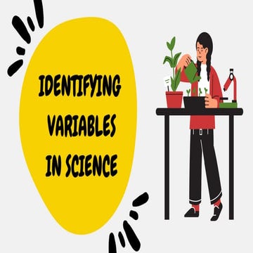 Identifying Variables Educational Presentation in Colourful Minimalist ...