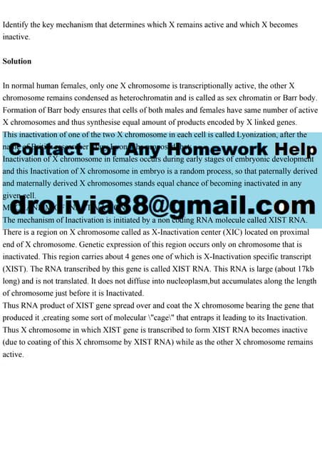 Lyon hypothesis-X-inactivation-mosaic formation | PPTX | Reproductive ...