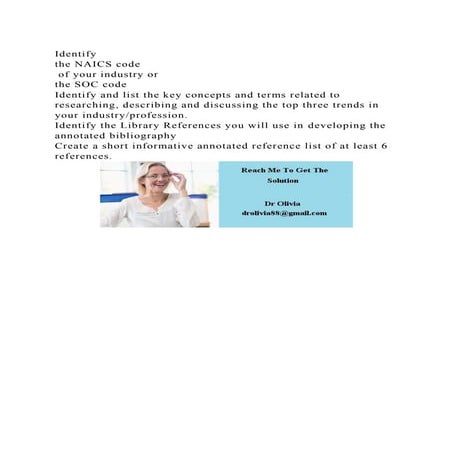 Identify the NAICS code of your industry or the SOC codeIden.docx