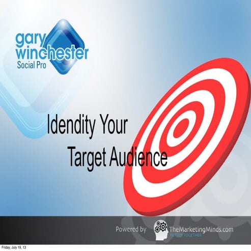 Social Basics: Identify Your Target Audience | PPT