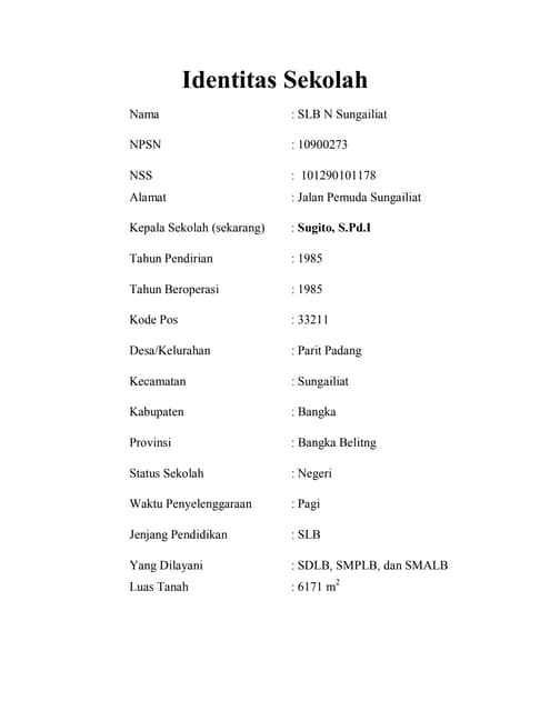 Biodata peserta sosialisasi cagar budaya untuk tenaga pendidik | PDF