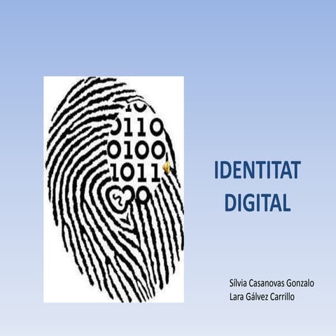Identitat digital | PPTX