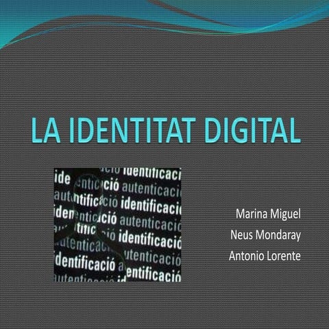Identitat digital | PPTX