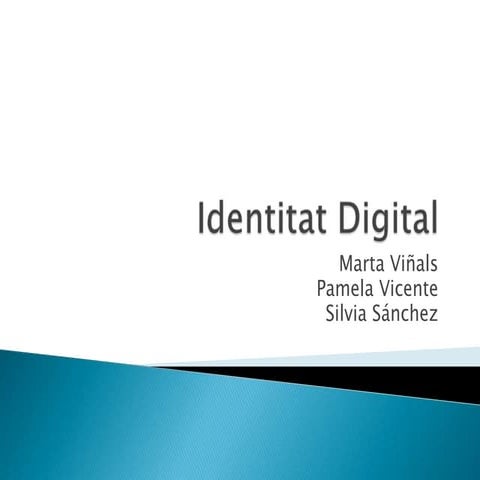 Identitat digital | PPTX
