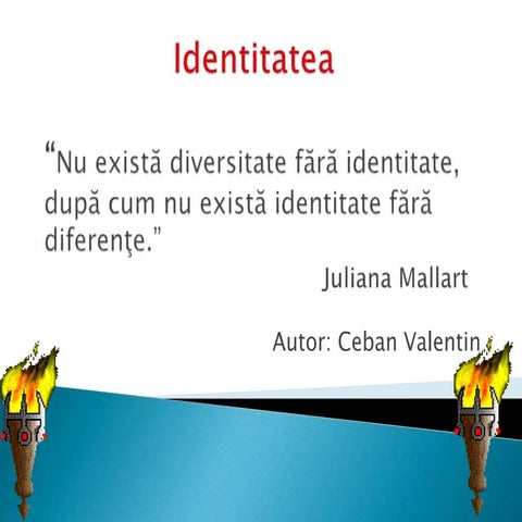 Identitatea | PPTX