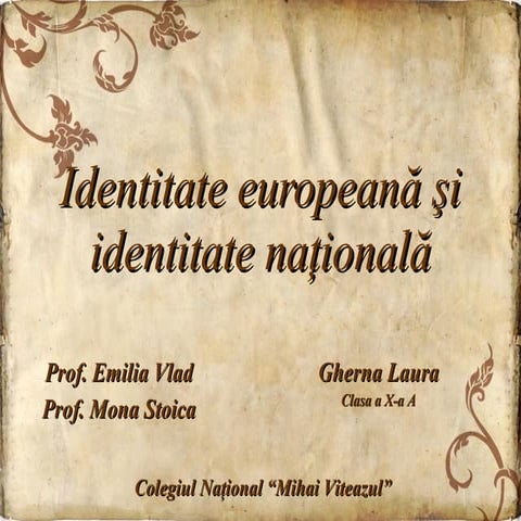 Identitate europeana2 | PPT