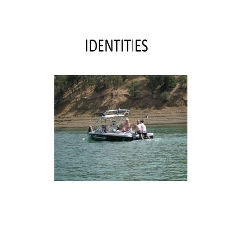 Identities powerpoint | PPTX