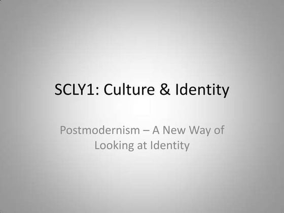 'Who am I?' Exploring Personal Identity | PPTX