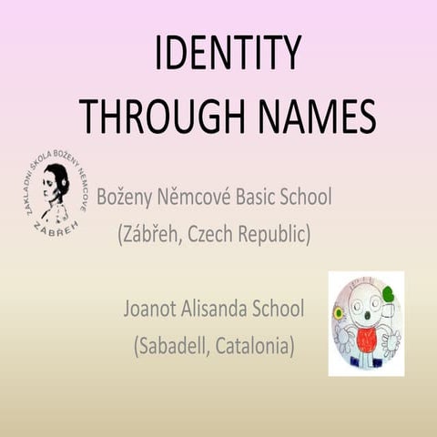 Identity through names project, young children | PPTX