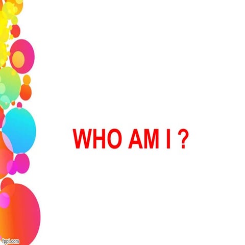 Identity ppt of bed 1st year ppt PWC college | PPT