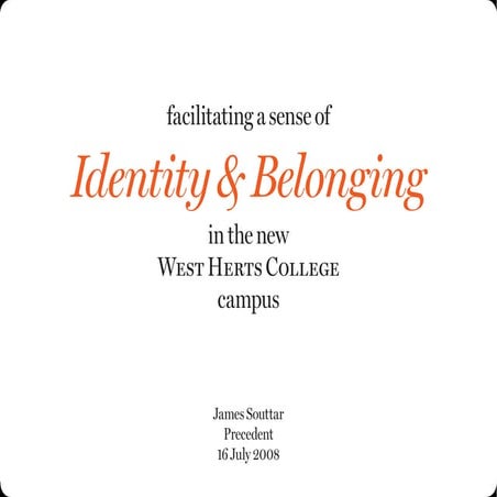 Identity and belonging | PDF