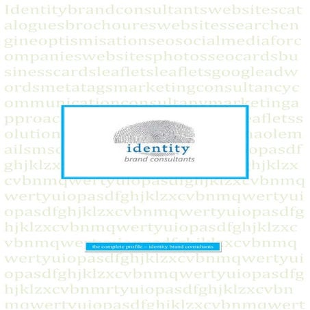 Identity brand consultants profile | PDF