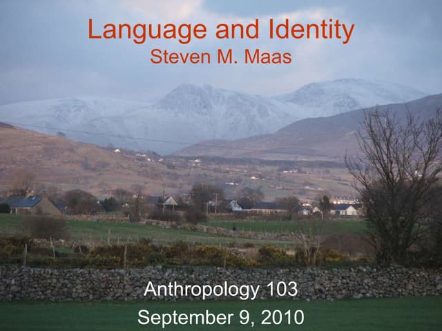 Language and social class | PPTX