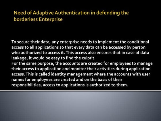 Identity and access management | PPT