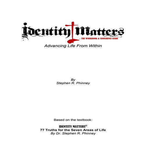 Identity matters workbook (lu lu master edited) | PDF