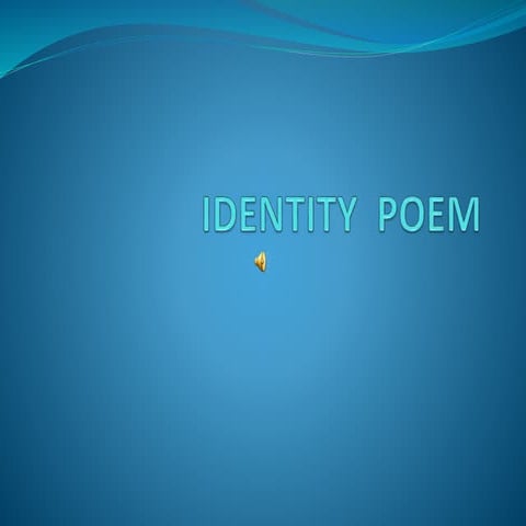 Identity poem | PPSX