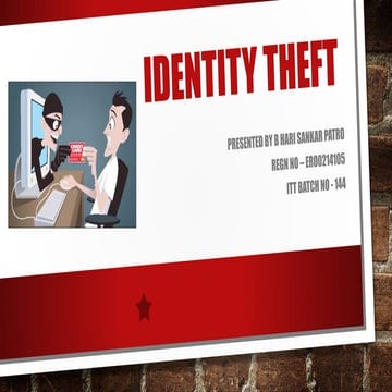 Identity theft | PPTX