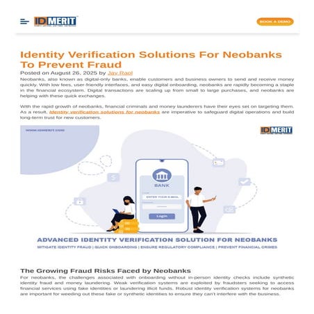 Identity Verification Solutions For Neobanks To Prevent Fraud.pdf