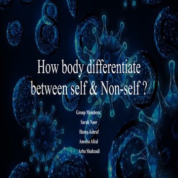 identification of self and non self.pptx