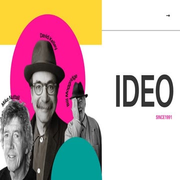 IDEO diapositivas empresa de diseño industrial | PDF