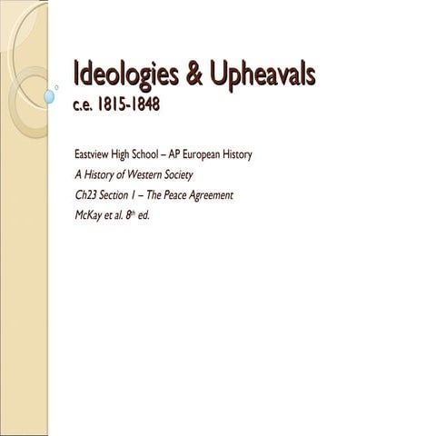 Ideologies & Upheavals Section 1 V2008 | PPT | Europe Travel | Travel ...