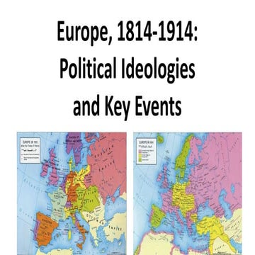 Europe, 1814-1914: Political Ideologies and Key Events | PPTX