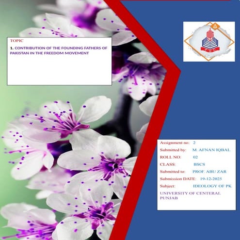 MS Word Assignment Front Page Design | Simple & Professional Template ...