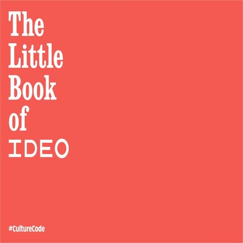 The Little Book of IDEO | PDF