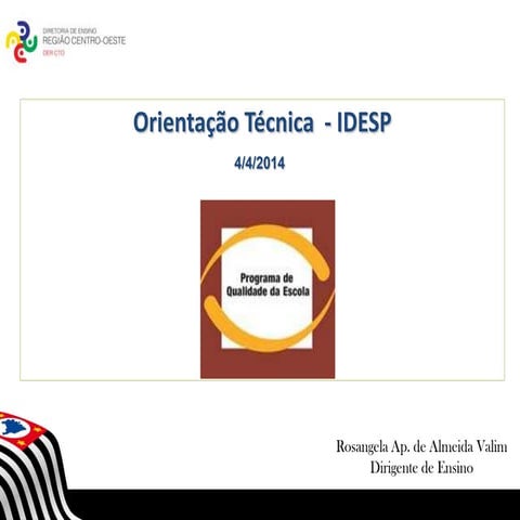 IDESP - Intervenção - Observação Sala de Aula | PPT