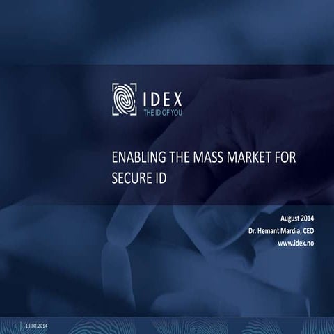 IDEX Smartfinger Product Data Sheet | PDF