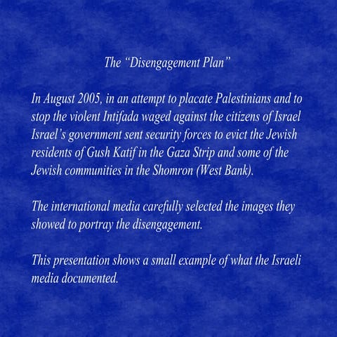 IDF soldiers during the Disengagement from Gaza | PPT