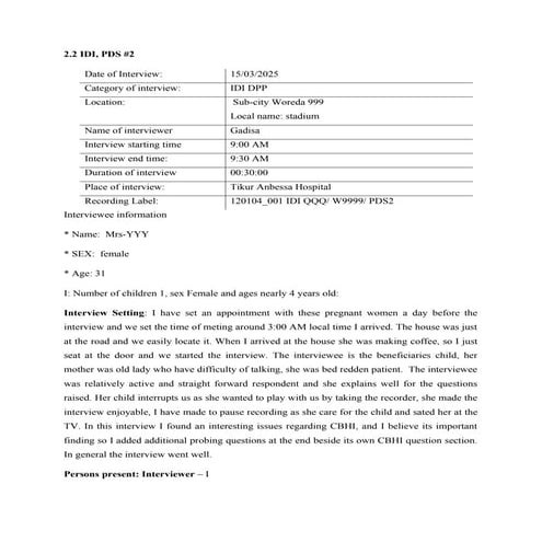 IDI-PDS- for training.docx qualitative study for | PDF