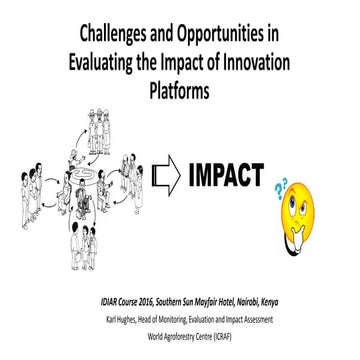 Challenges and Opportunities in Evaluating the Impact of Innovation ...