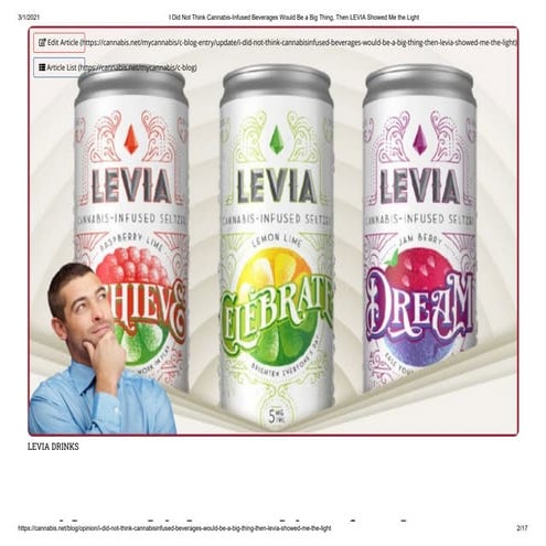LEVIA THC-Infused Drinks are a Hit in Massachusetts | PDF