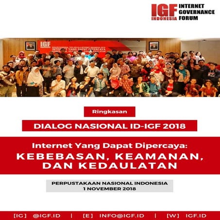ID-IGF 2018 Dialog Nasional Ringkasan dan Laporan | PDF