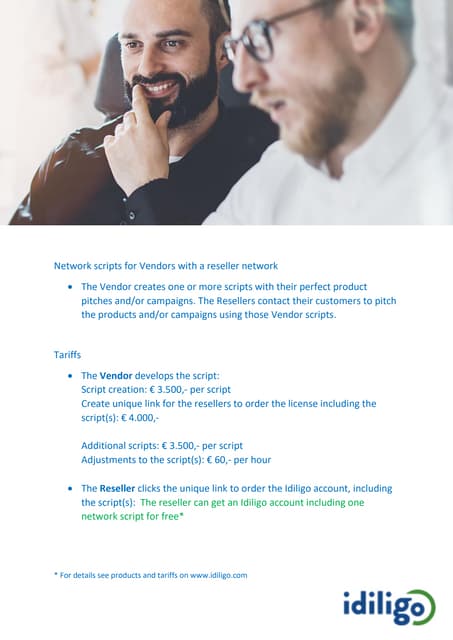 The idiligo sales pitch - one pager | PDF