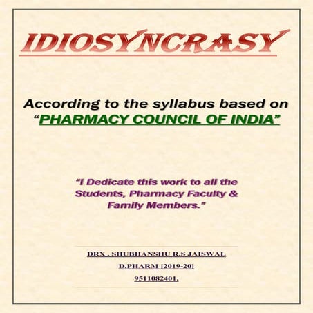 Idiosyncrasy | PDF